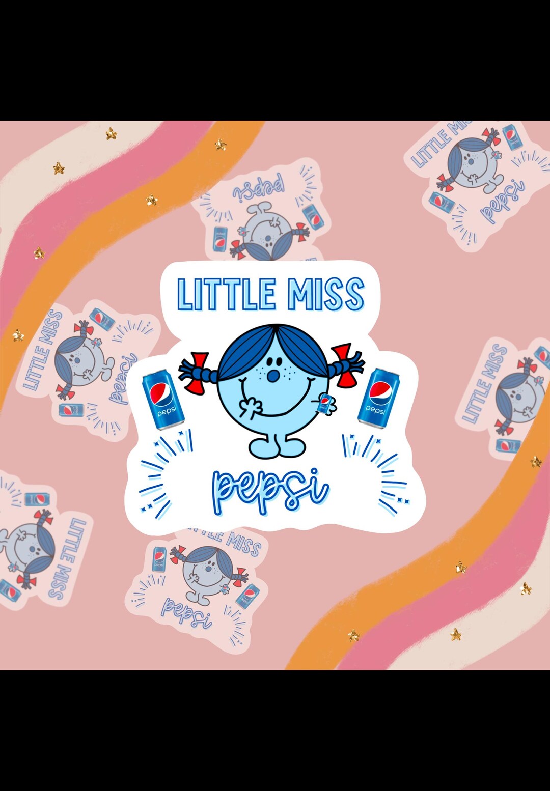 Little Miss Pepsi Sticker | Trendy Sticker | Water Bottle Sticker ...