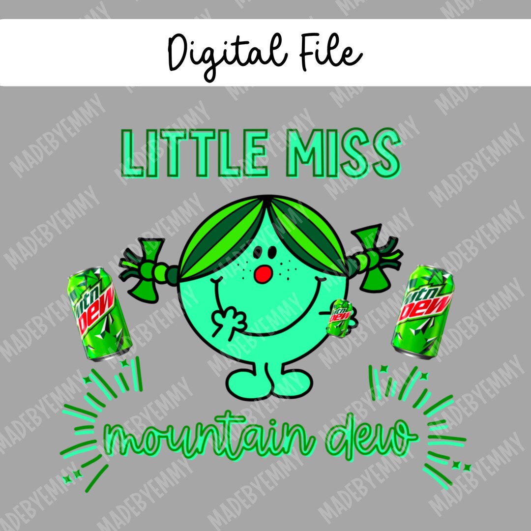Digital Little Miss Mountain Dew PNG | Little Miss Mountain Dew Sticker ...