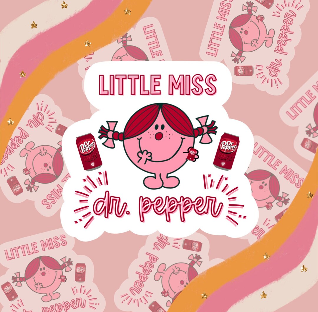 Little Miss Dr. Pepper Sticker | Trendy Sticker | Tumbler Sticker ...