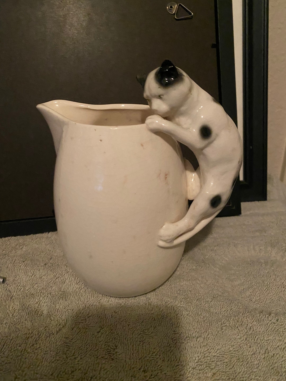 Vintage 7in Cat Pitcher - Etsy