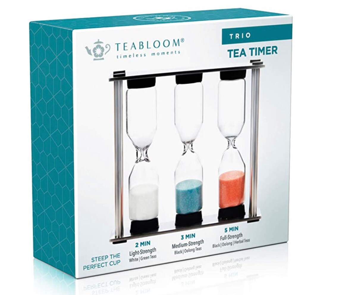 Teabloom Trio Tea Timer in Brushed Stainless Steel | Etsy