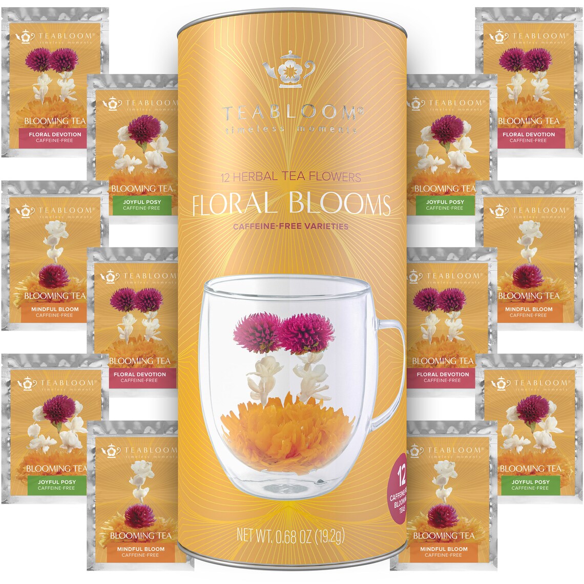 Teabloom Caffeine-free Petite Blooming Tea (cup Size) - 12-pack ...