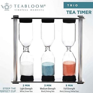 Teabloom Trio Tea Timer in Brushed Stainless Steel - Etsy