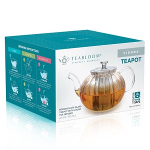 Vienna Glass Teapot With Removable Infuser - Etsy