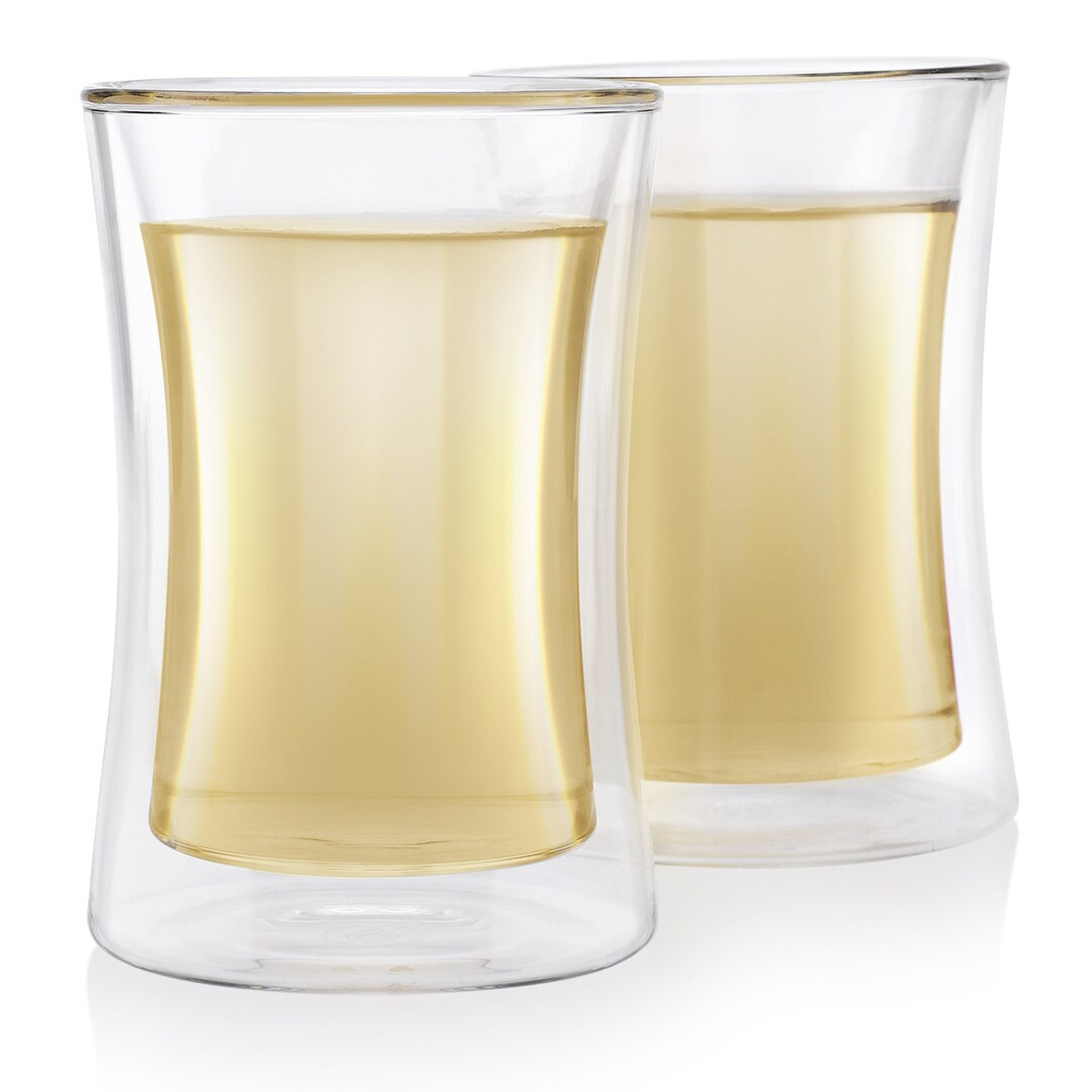 Milano Modern Insulated Glass Cups - Etsy