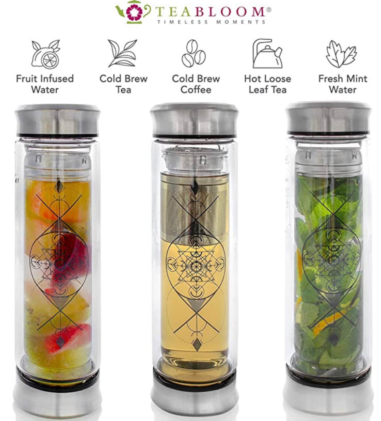 Teabloom All-beverage Tumbler – 14 Oz / 400 Ml – Double Wall Insulated ...