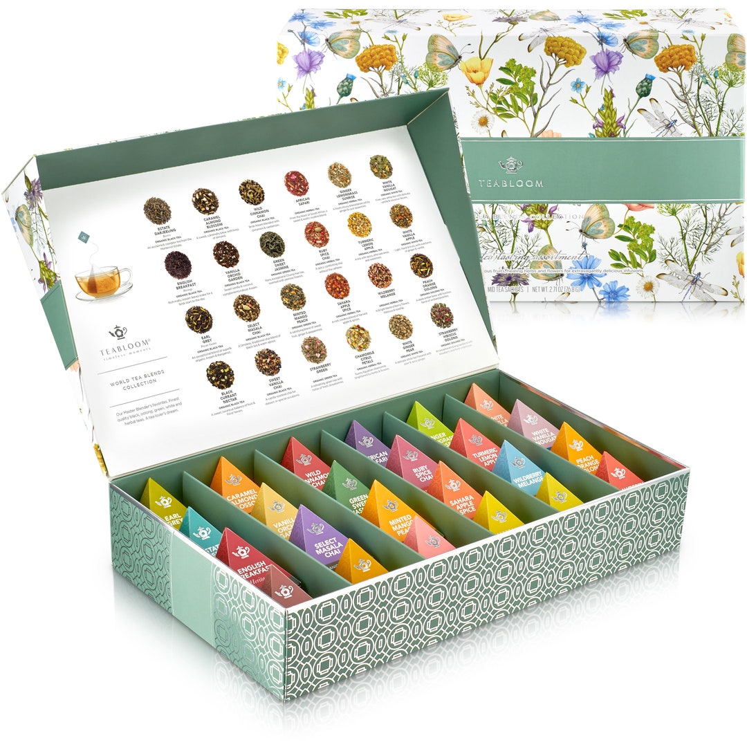 Tasting Assortment Pyramid Tea Chest - Etsy