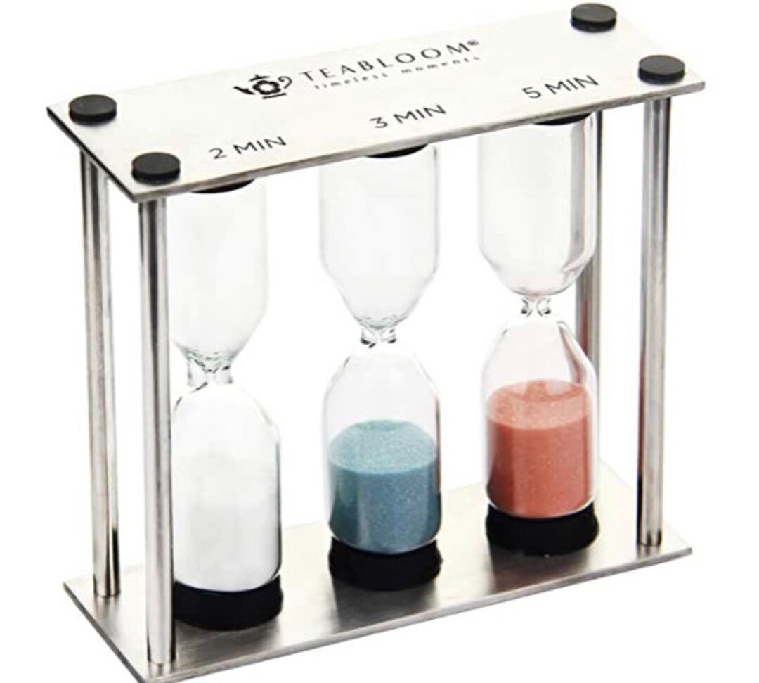Teabloom Trio Tea Timer in Brushed Stainless Steel - Etsy