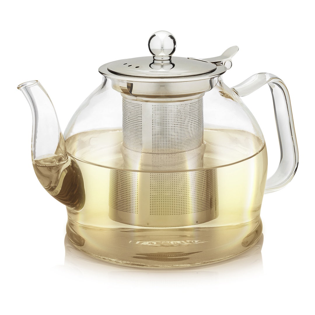 Teabloom Dublin Glass Teapot With Removable Infuser - Etsy