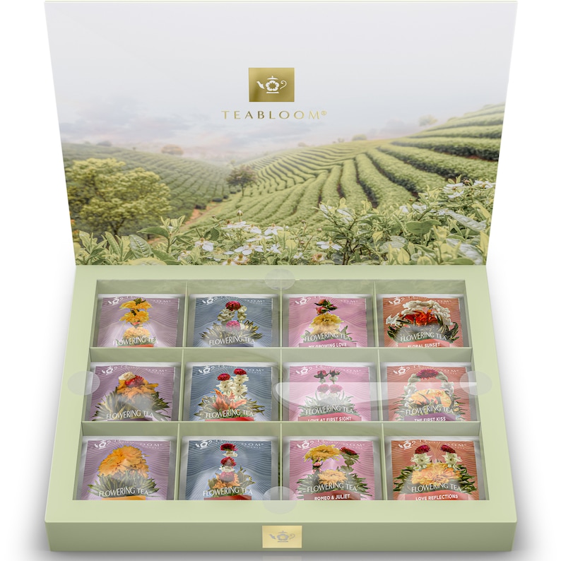 Teabloom Flowering Tea Chest - Gourmet Blooming Tea Collection - Etsy