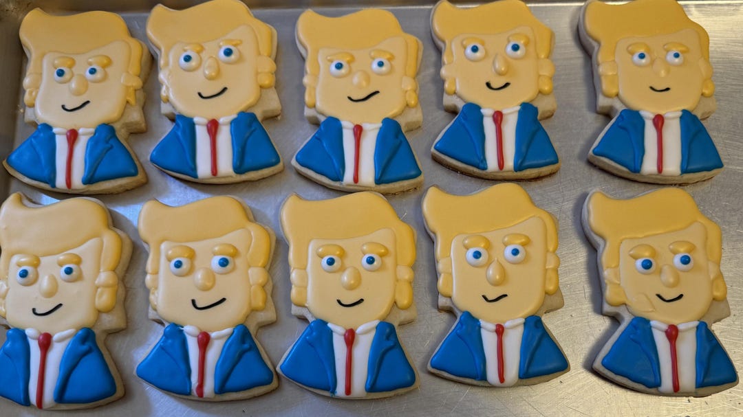 Trump Sugar Cookies: Royal Icing, 4" Tall - Etsy