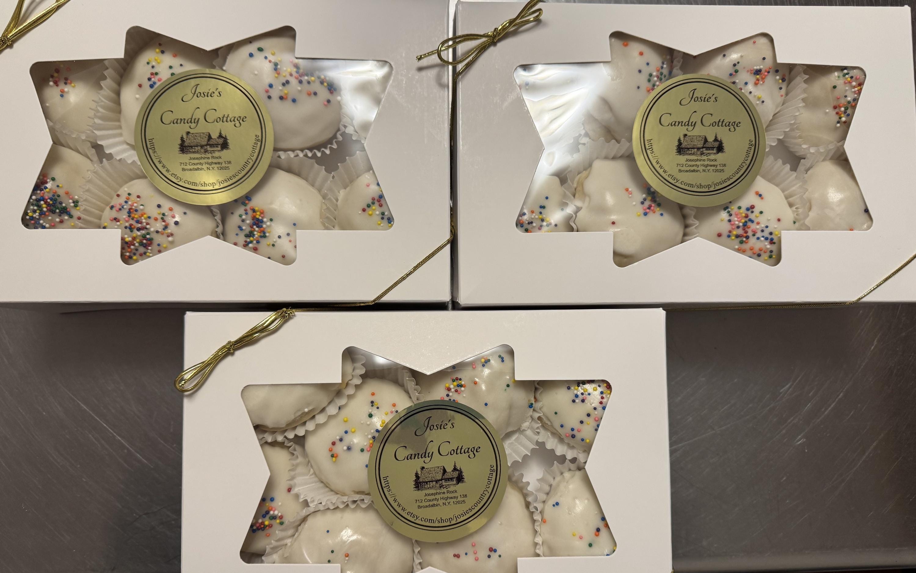 Anginetti Cookies, Genette's, Italian Lemon Cookies With Sprinkles ...