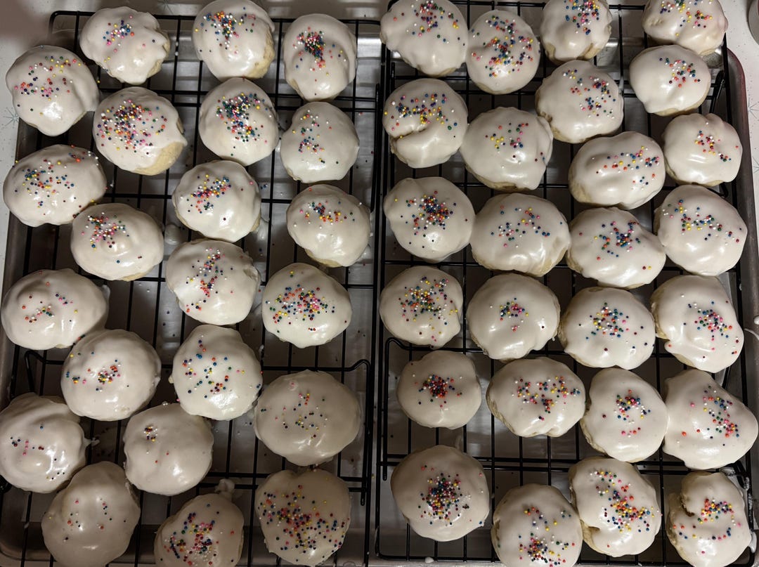 Anginetti Cookies, Genette's, Italian Lemon Cookies With Sprinkles ...