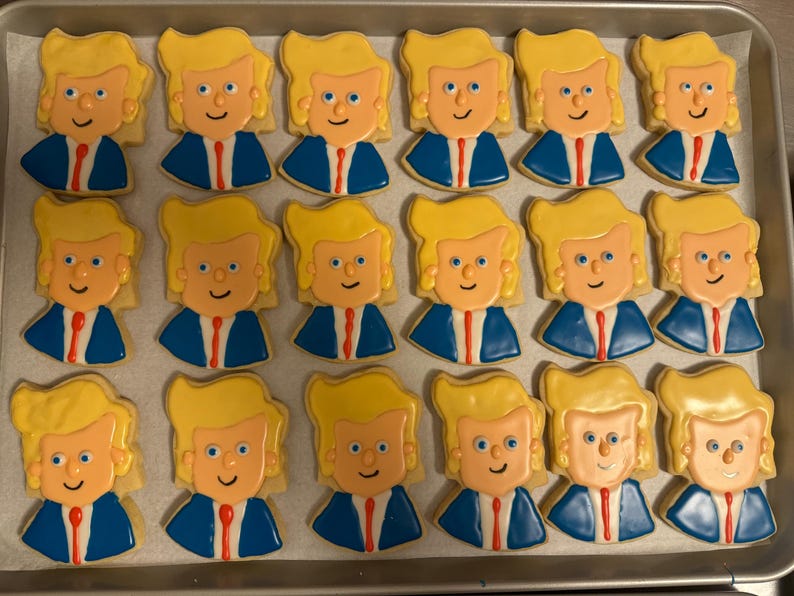 Trump Sugar Cookies: Royal Icing, 4" Tall - Etsy