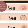 4 BOHO Student Name Tags, Student Desk Label, Desk Name Tag Student ...