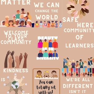 10 Diversity Poster, Classroom Decor, Classroom Poster, Inclusive ...