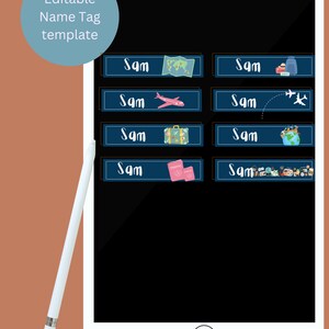 Editable Travel Student Name Tag Desks, Classroom Decor Theme ...