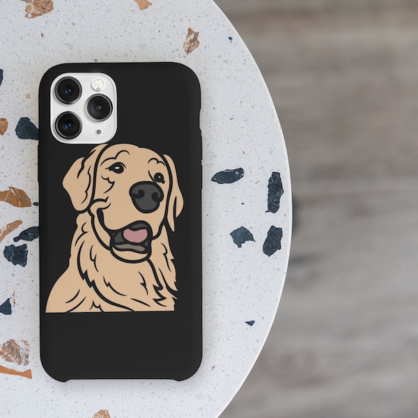 Slim Golden Retriever Phone Case - Etsy