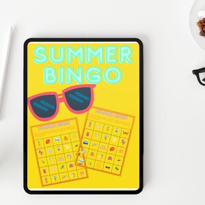 SUMMER Bingo | Fun Summer Printable | Bingo Game for Kids | Printable ...