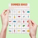SUMMER Bingo Fun Summer Printable Bingo Game for Kids Printable Kids ...