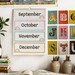 Groovy Boho Classroom Calendar, Calendar Printable Editable, Classroom ...
