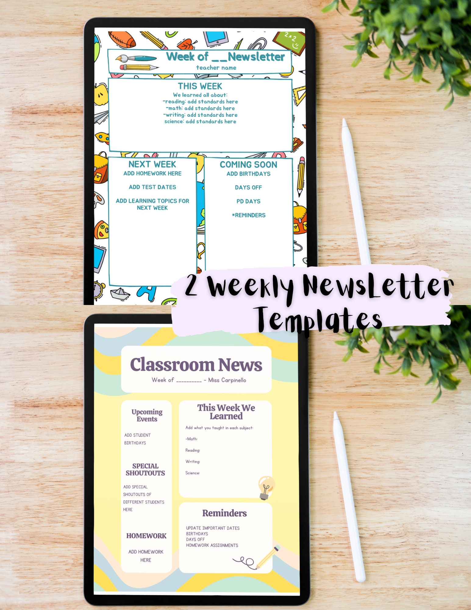 Newsletter Templates Editable, Editable Template for Newsletter ...