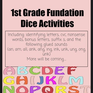 1st Grade Sight Words, Sight Word Game, Fundations Unit 1-7, 11 ...