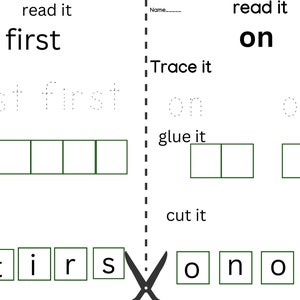 200 Sight Word Letters, Sight Words for Kids, Sight Words Kip, Sight ...