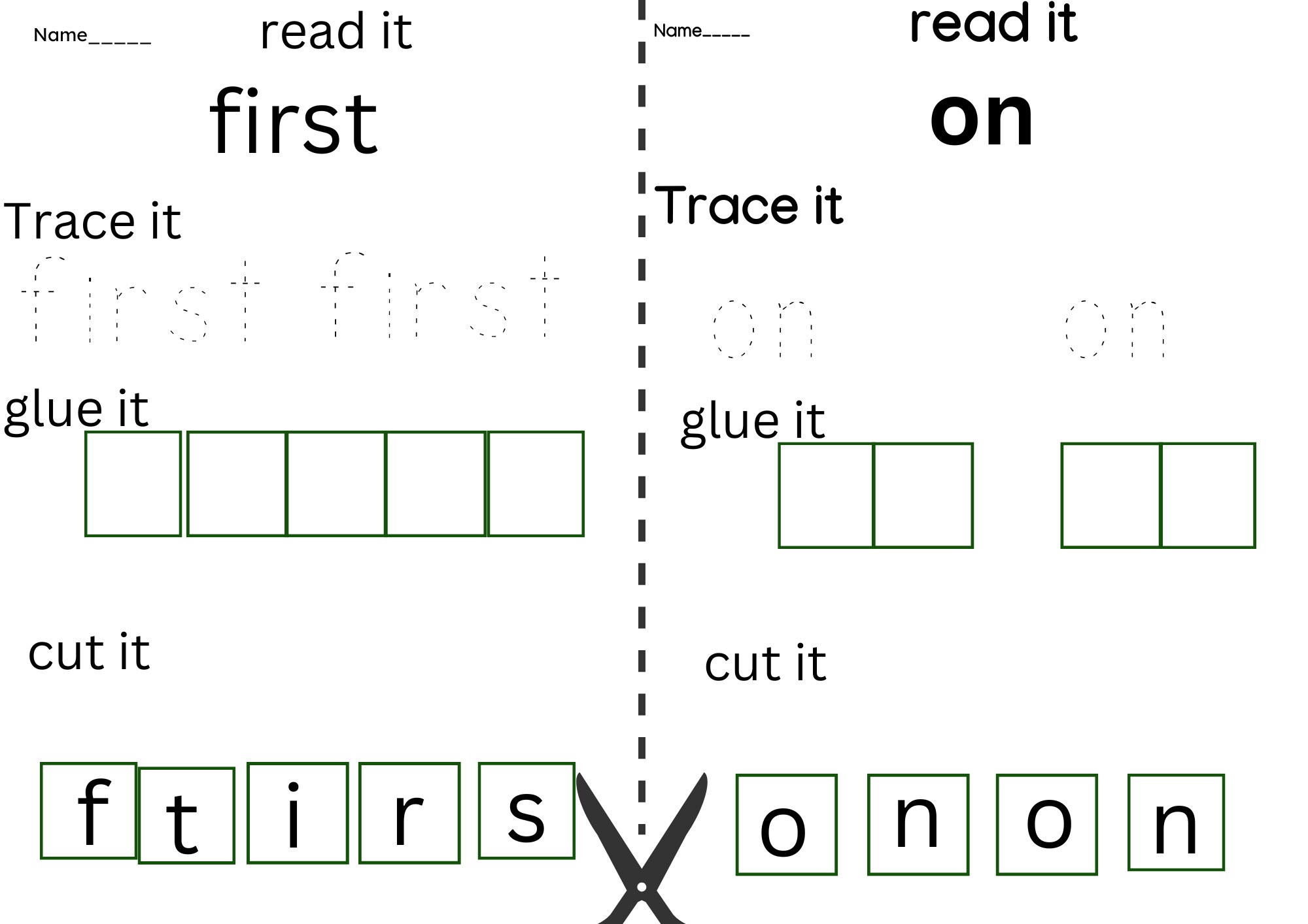 200 Sight Word Letters Sight Words for Kids Sight Words Kip - Etsy