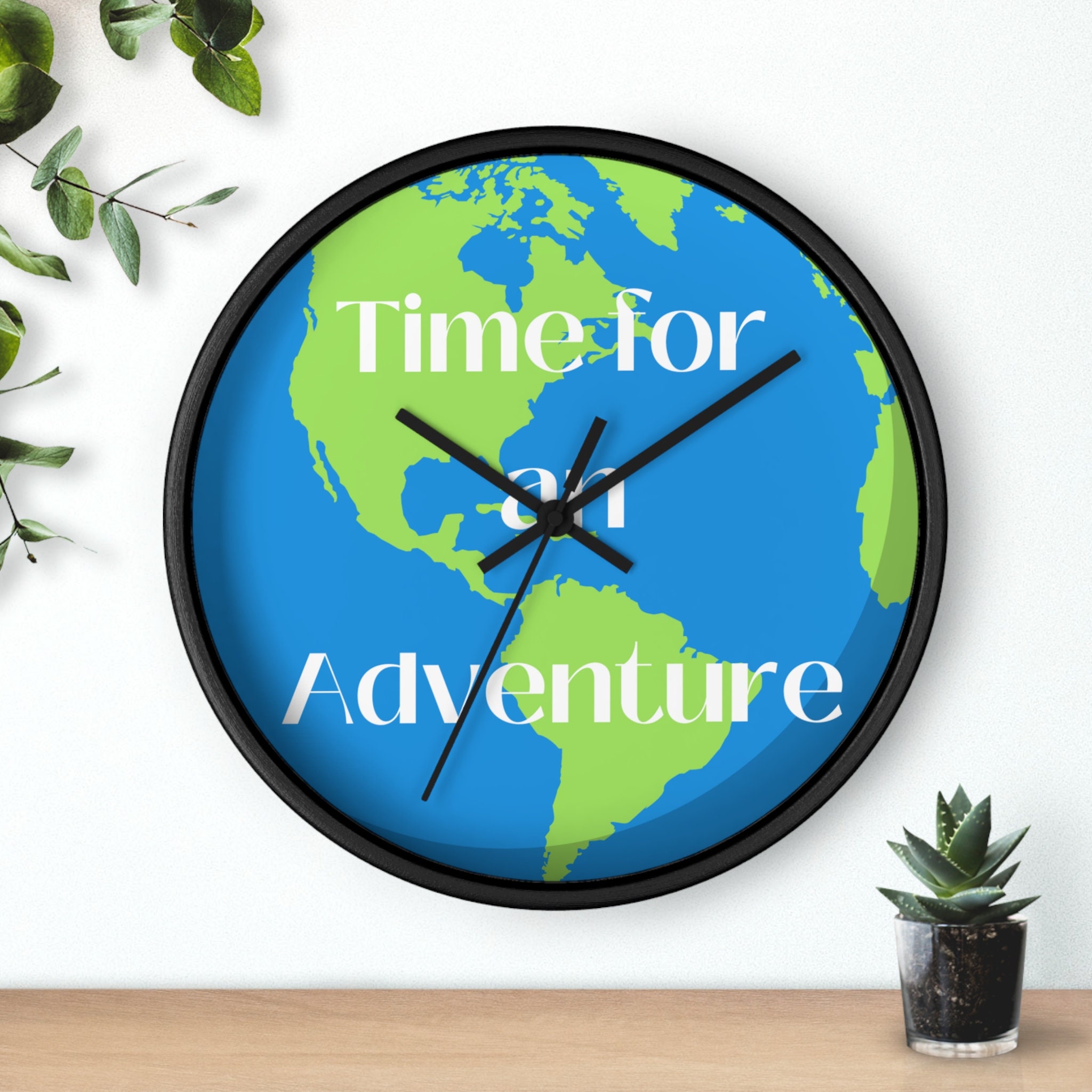 Adventure Time Clock, Classroom Decor, Travel Decor, Travel Theme, Wall ...