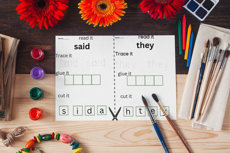 200 Sight Word Letters Sight Words for Kids Sight Words Kip - Etsy
