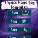 8 Editable Space Name Tags, Space Theme Classroom, Space Decor, Student ...