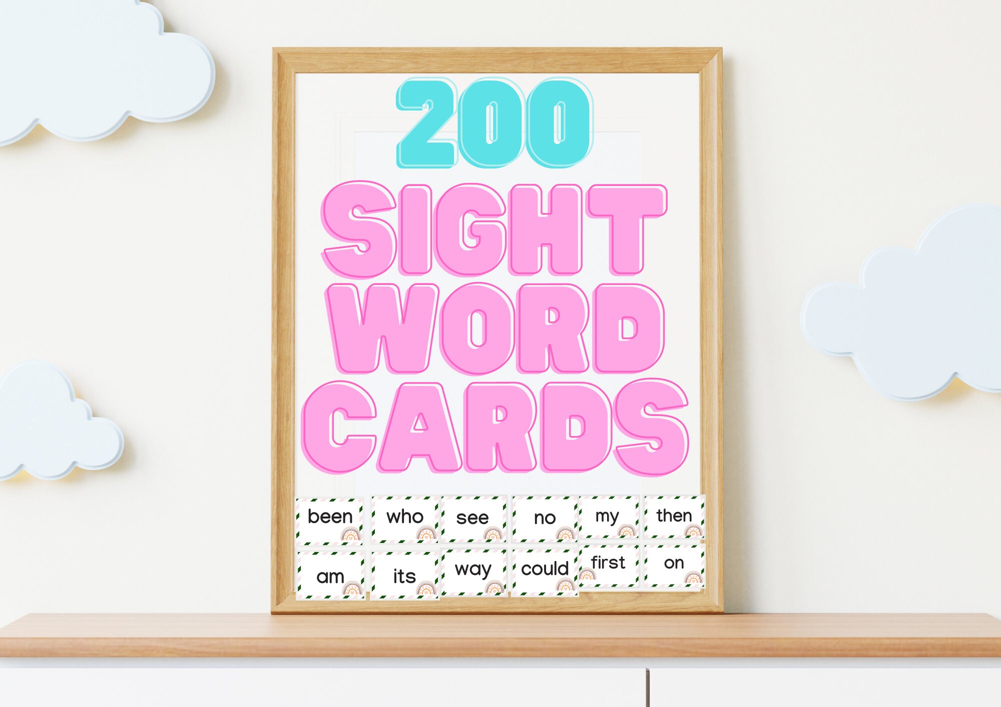 200 K-2nd High Frequency Words,sight Words, Homeschool, Learn to Read ...