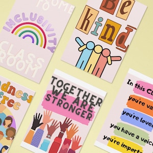 20 Diversity Posters, Equality Posters, Inclusion Posters, Classroom ...