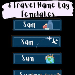 Editable Travel Student Name Tag Desks, Classroom Decor Theme ...