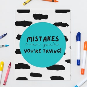 PRINTABLE Motivational Coloring Poster, Growth Mindset Posters ...