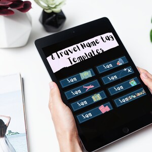 Editable Travel Student Name Tag Desks, Classroom Decor Theme ...