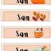 4 EDITABLE Fall Templates, Student Desk, Student Label, Student Labels ...