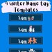 4 Editable Winter Desk Name Tag for Student, Desk Name Tag Student ...