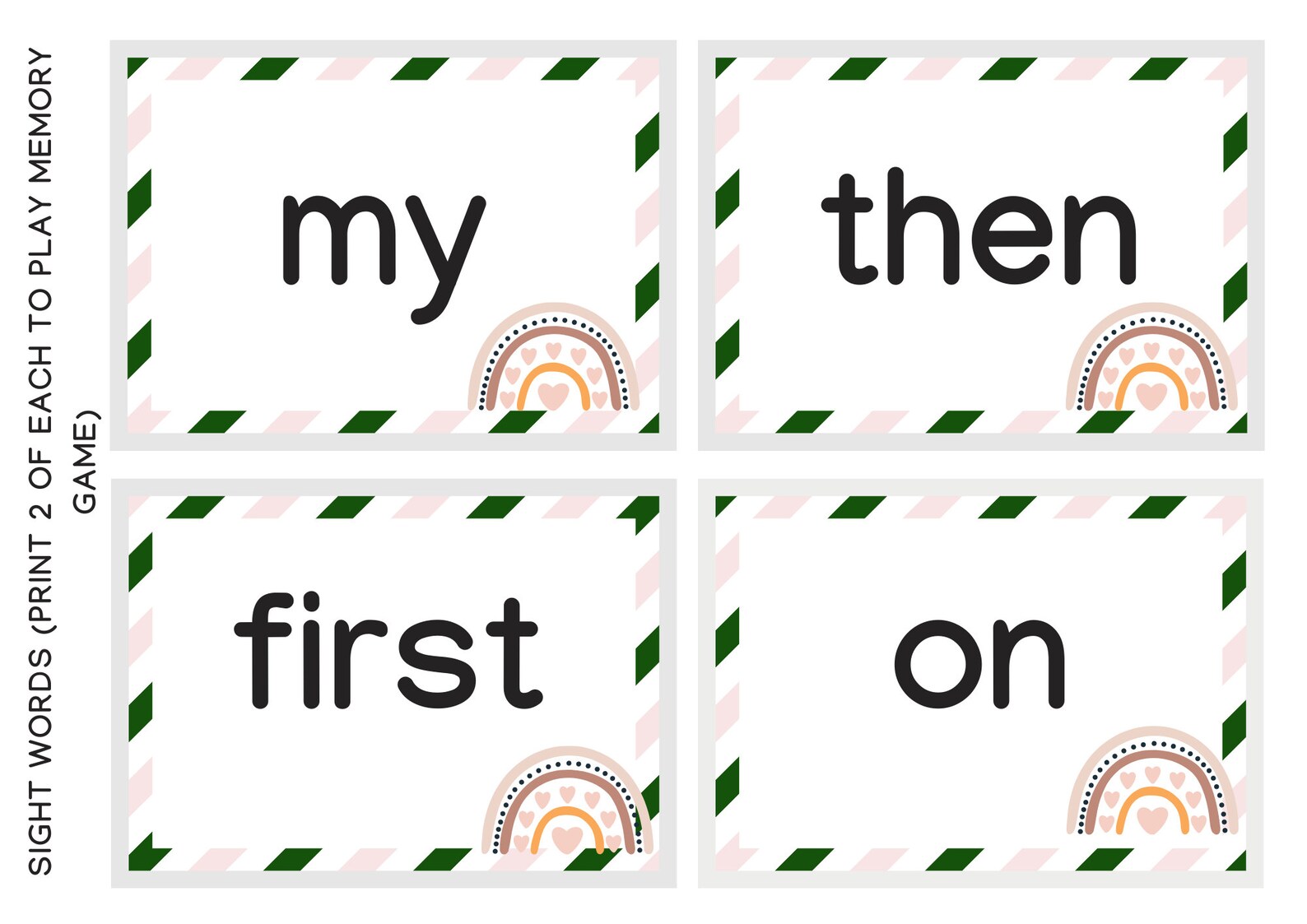 200 Sight Word Letters Sight Words for Kids Sight Words Kip - Etsy