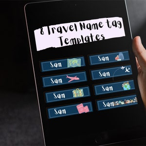 Editable Travel Student Name Tag Desks, Classroom Decor Theme ...