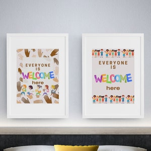 4 Diversity Poster, Classroom Decor, Classroom Poster, Inclusive ...