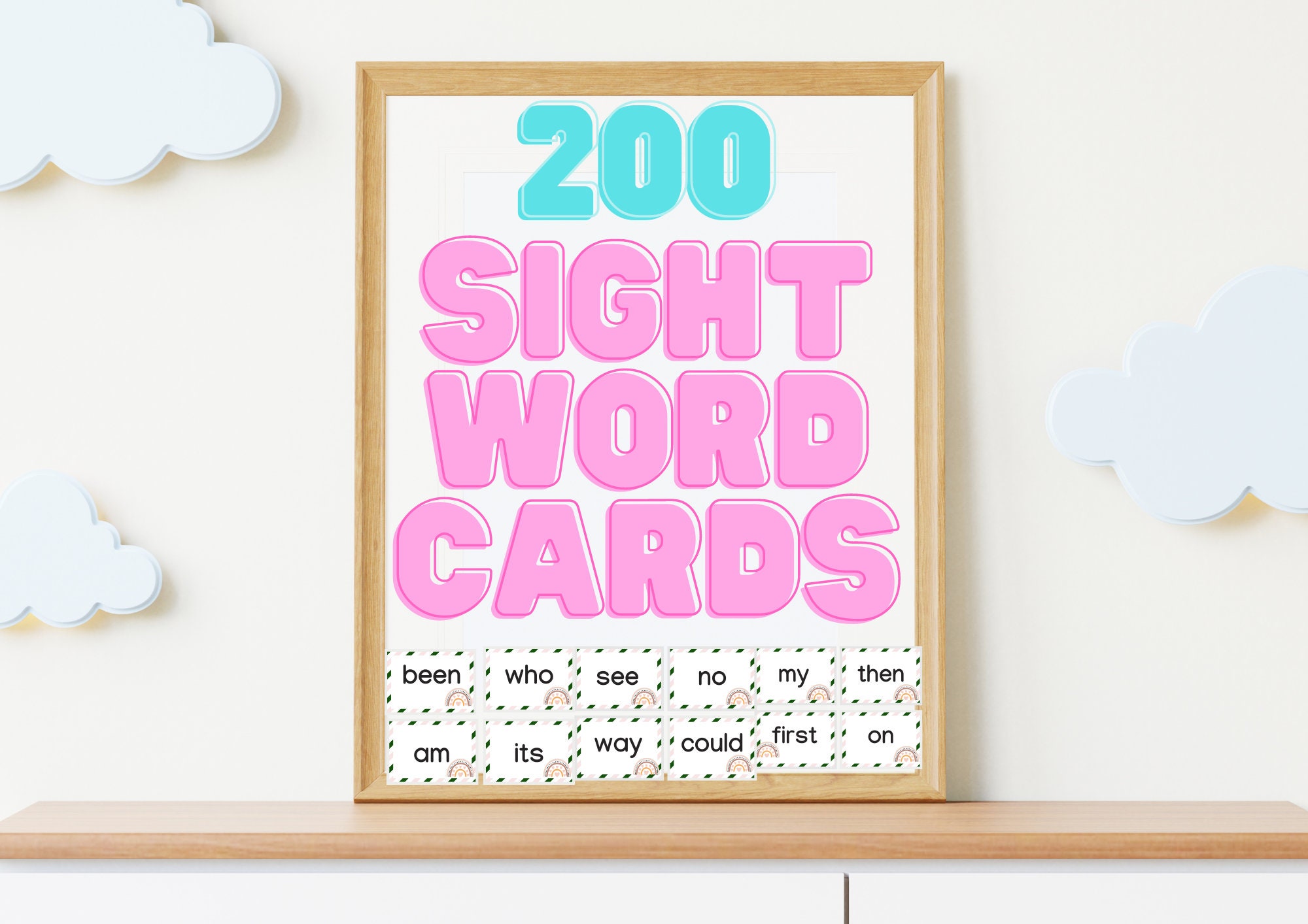 200 Sight Word Letters Sight Words for Kids Sight Words Kip - Etsy