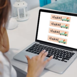 4 EDITABLE Fall Templates, Student Desk, Student Label, Student Labels ...