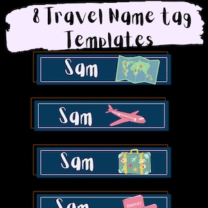 Editable Travel Student Name Tag Desks, Classroom Decor Theme ...