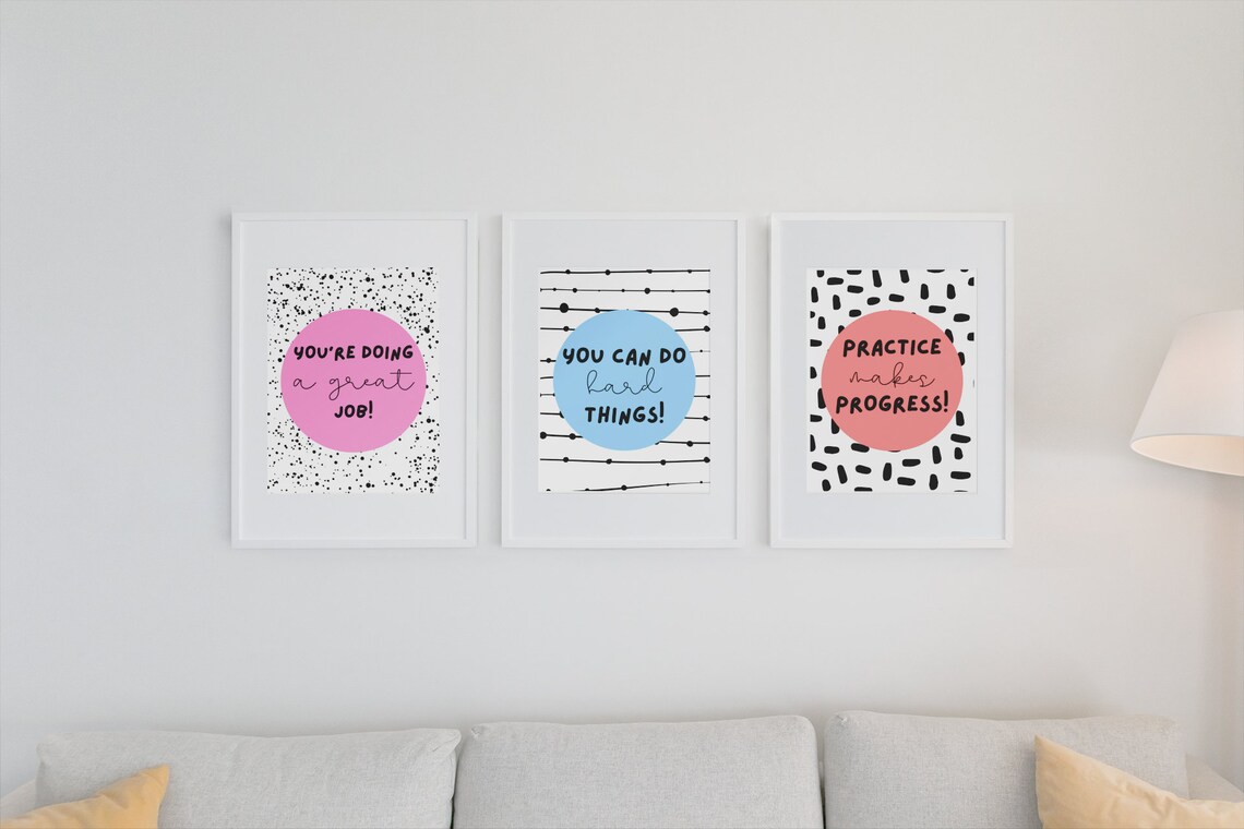 PRINTABLE Motivational Coloring Poster Growth Mindset - Etsy