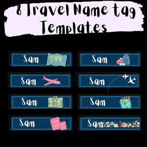 Editable Travel Student Name Tag Desks, Classroom Decor Theme ...