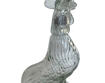 Glass Rooster Decanter - Etsy