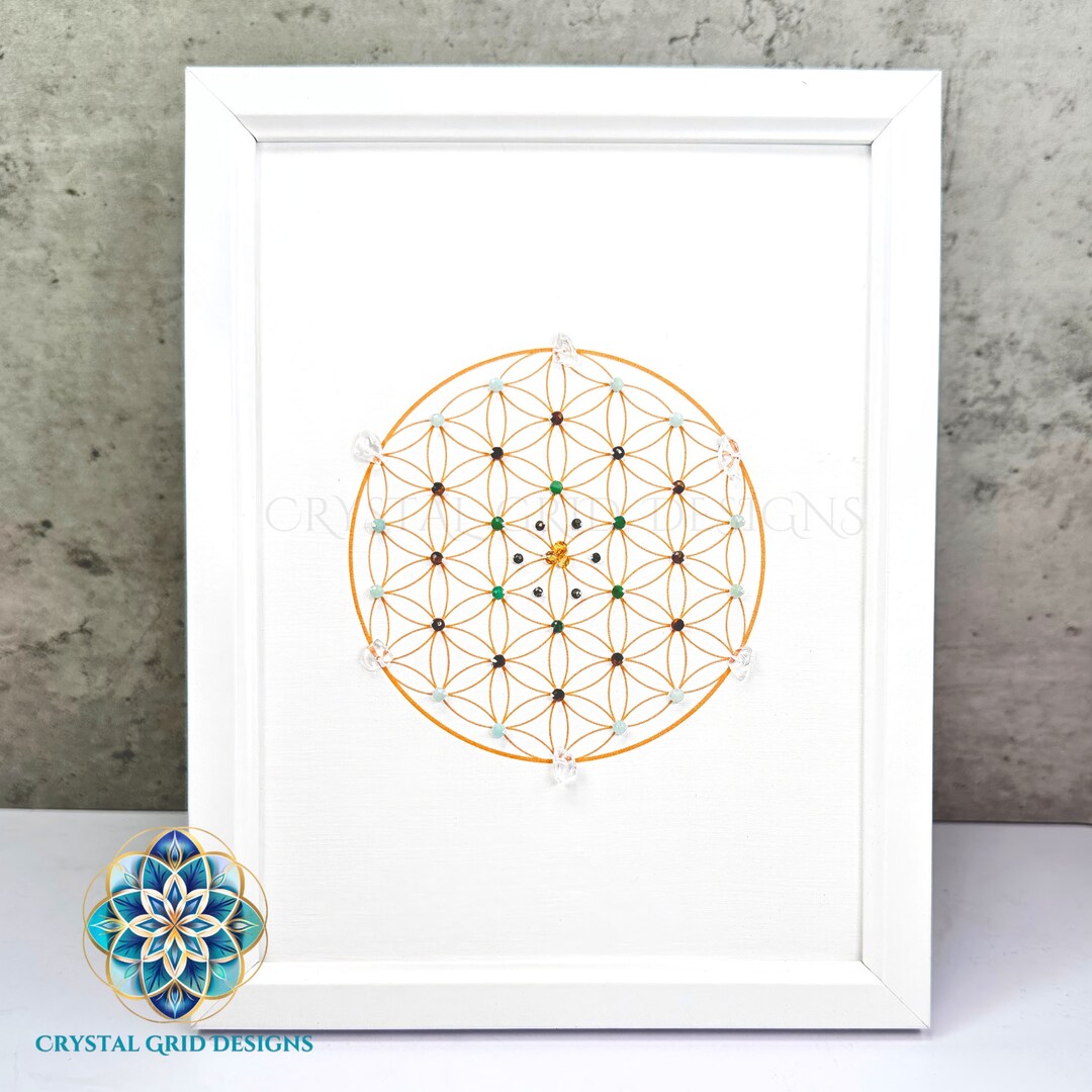 Good Luck, Wealth & Abundance Crystal Grid, Attract Luck Crystal Grid ...