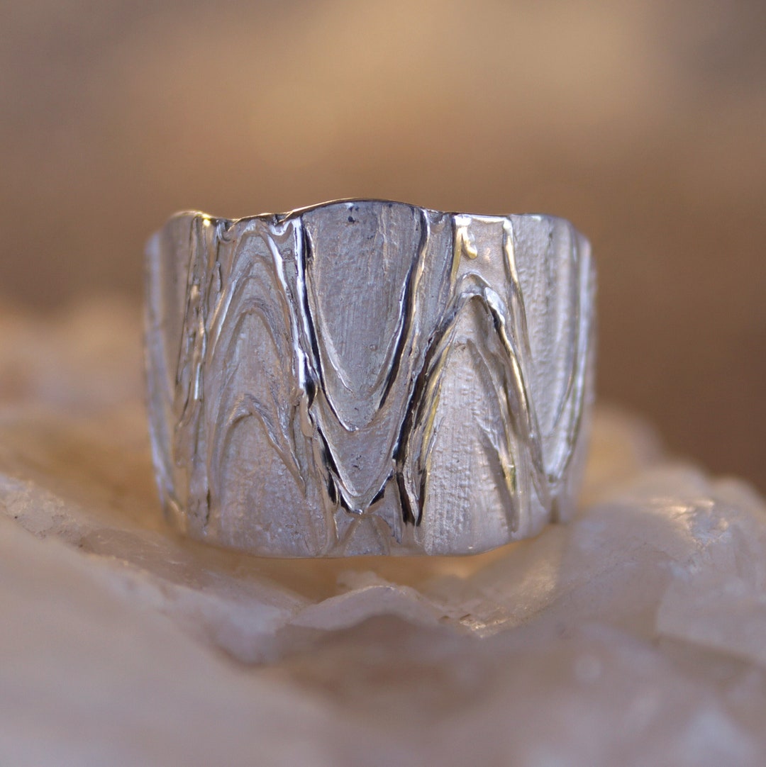 Ring sable Unique Piece in Pure Silver 999 Handmade With the Lost Wax ...